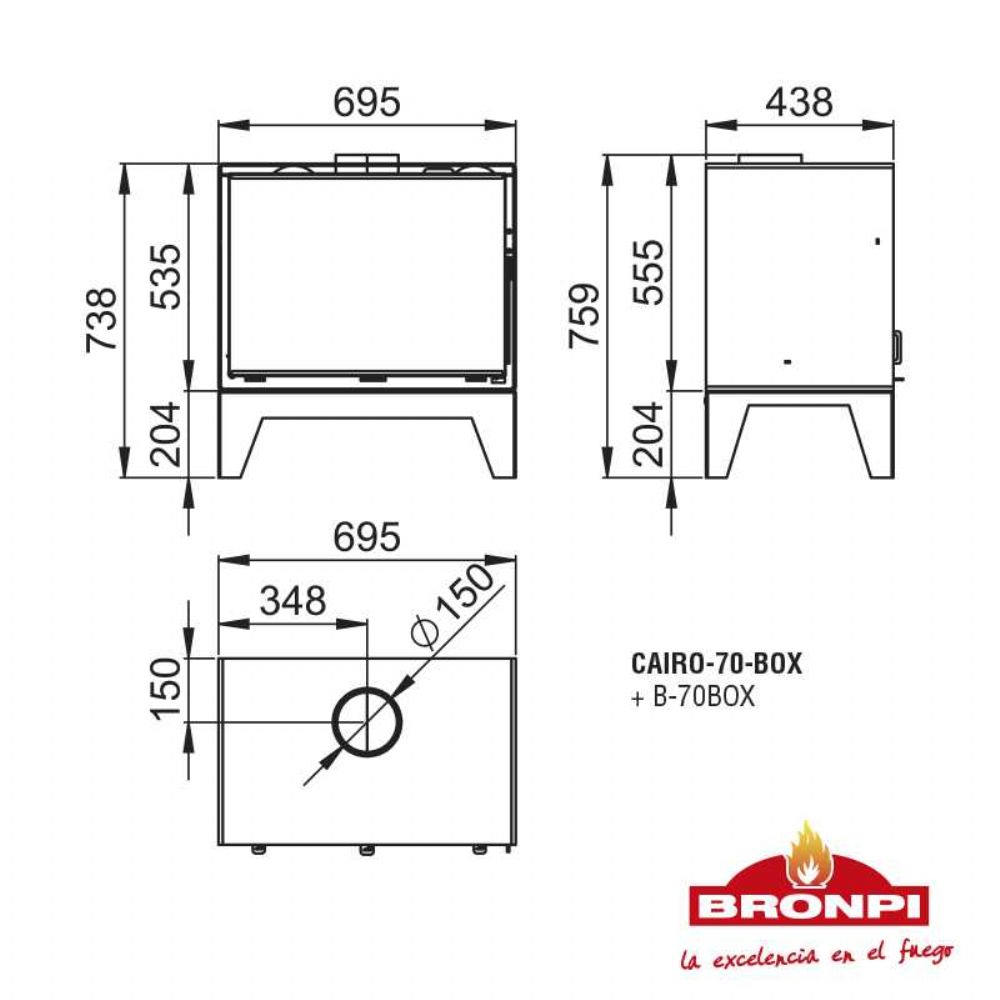 BRONPI CAIRO 70 BOX - korhiz.com